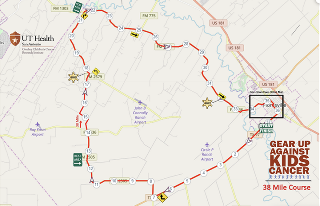 The routes - Gear Up Against Kids Cancer